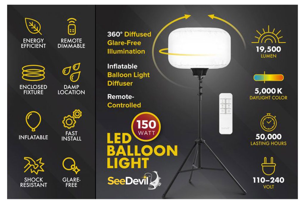 SeeDevil LED Balloon Light - Supertrax Online