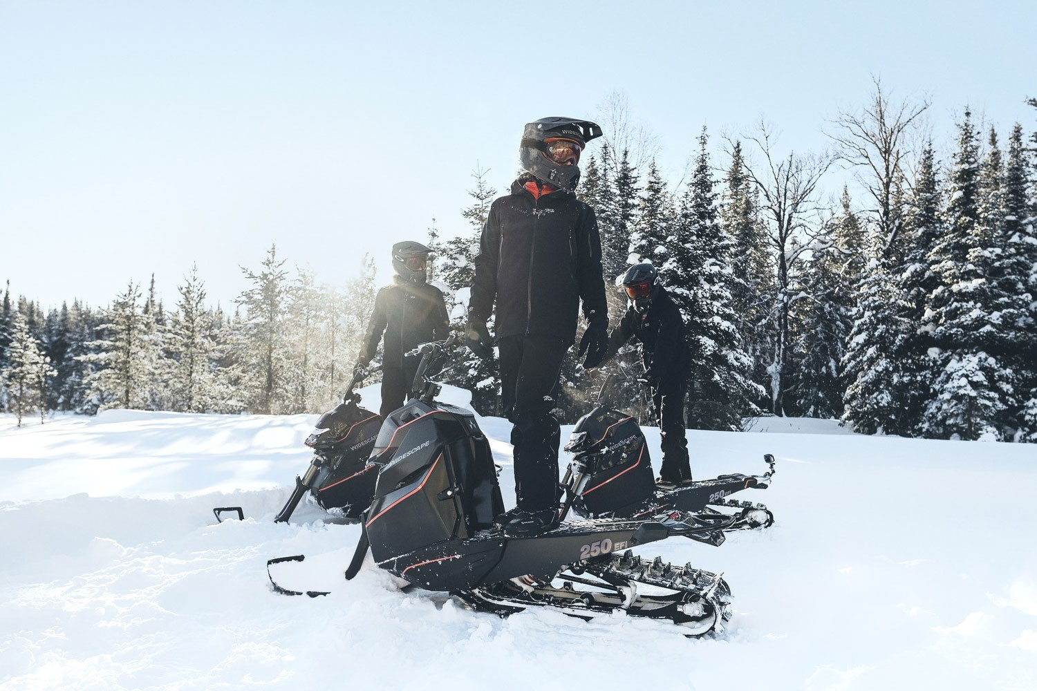 First Ride On Widescape's WS250 Stand-Up Snowmobile - Supertrax Online